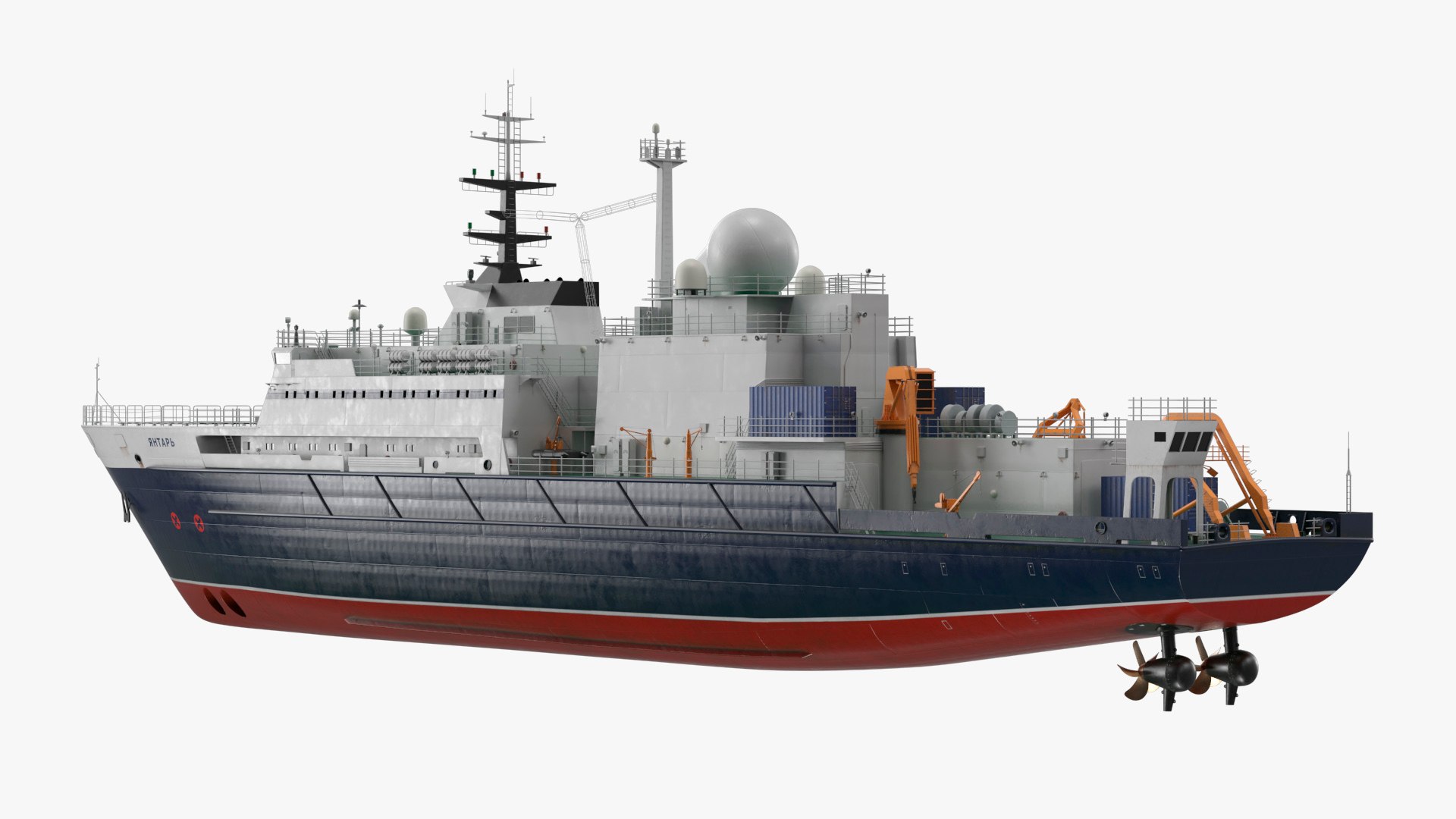 Russian Research Vessel Yantar 3D Model - TurboSquid 2411489