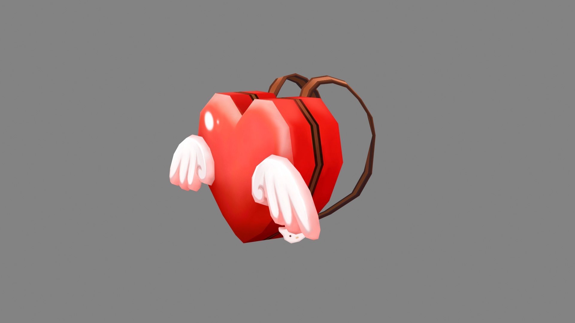 Cartoon Love Backpack Low-poly 3D Model 3D - TurboSquid 1951404