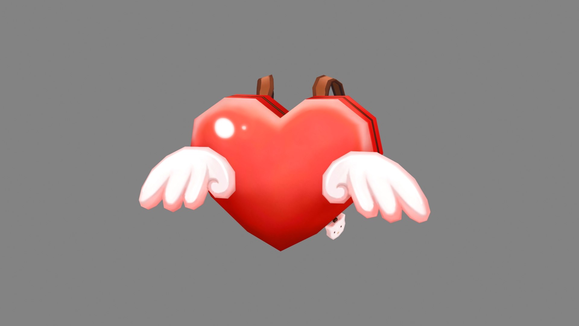 Cartoon Love Backpack Low-poly 3D Model 3D - TurboSquid 1951404