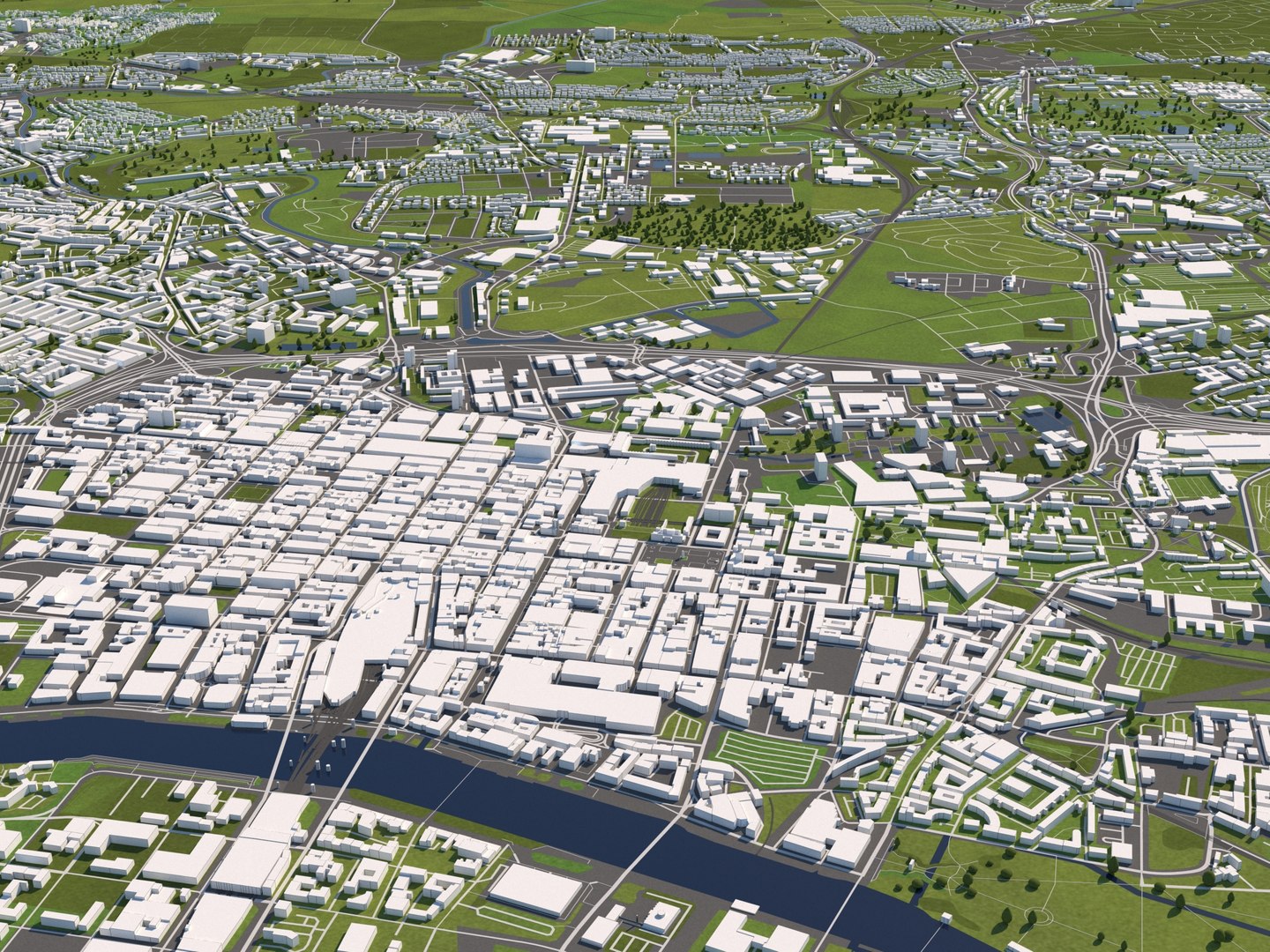3D Model Buildings Houses Maps - TurboSquid 1446153