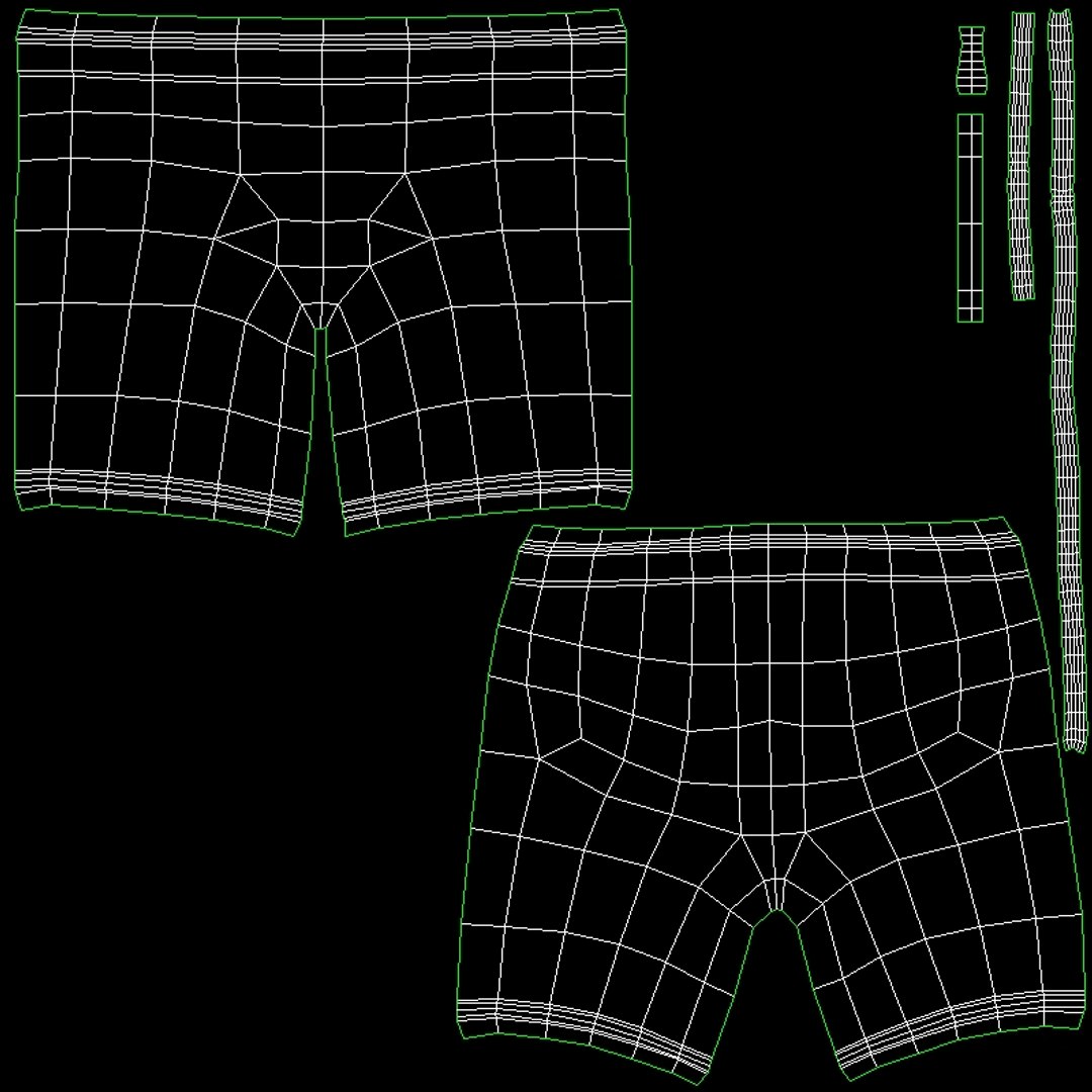 3D Model Beach Shorts - TurboSquid 1309735