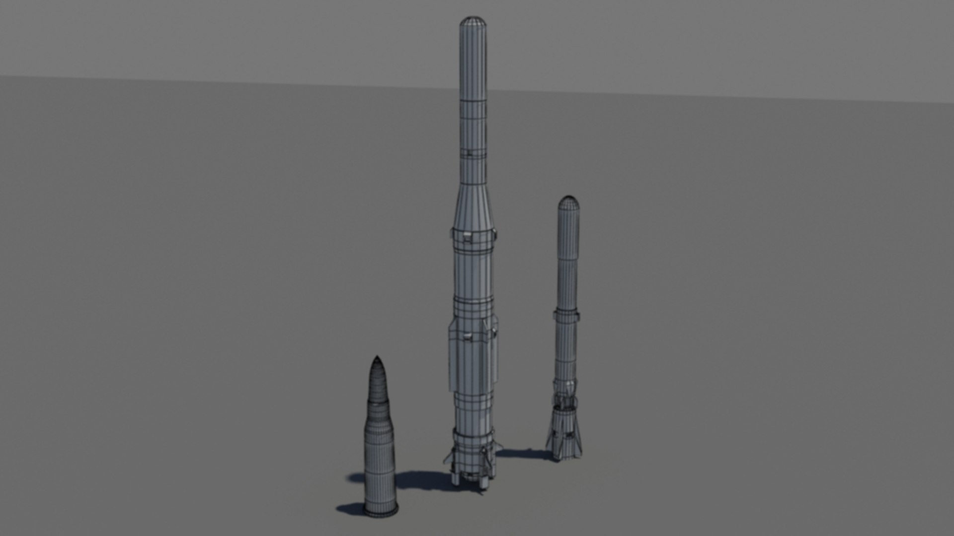 3d Object Missile Tank Bullet