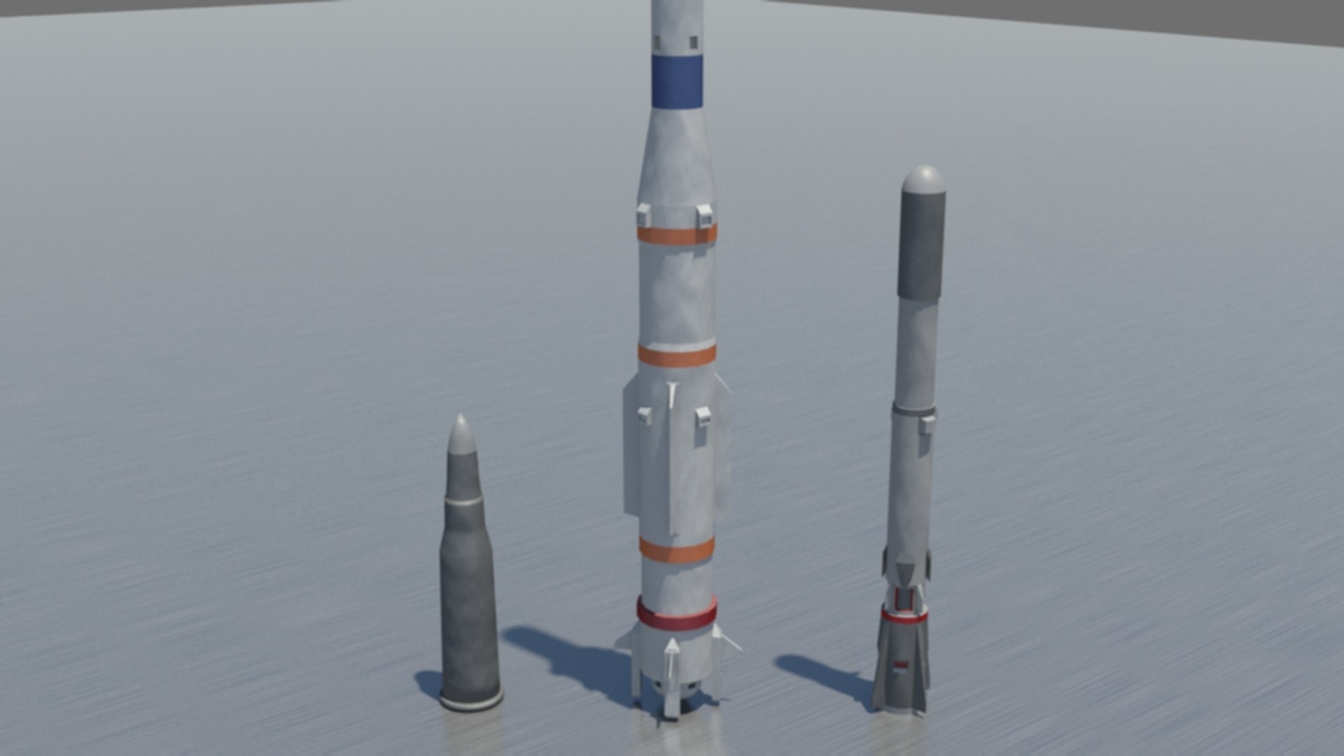 3d Object Missile Tank Bullet
