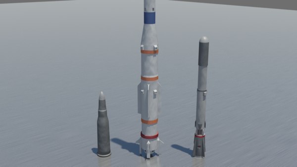3d object missile tank bullet