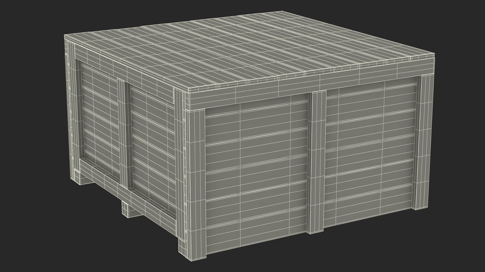 3D Wooden Crate Box For Shipping model - TurboSquid 2137040