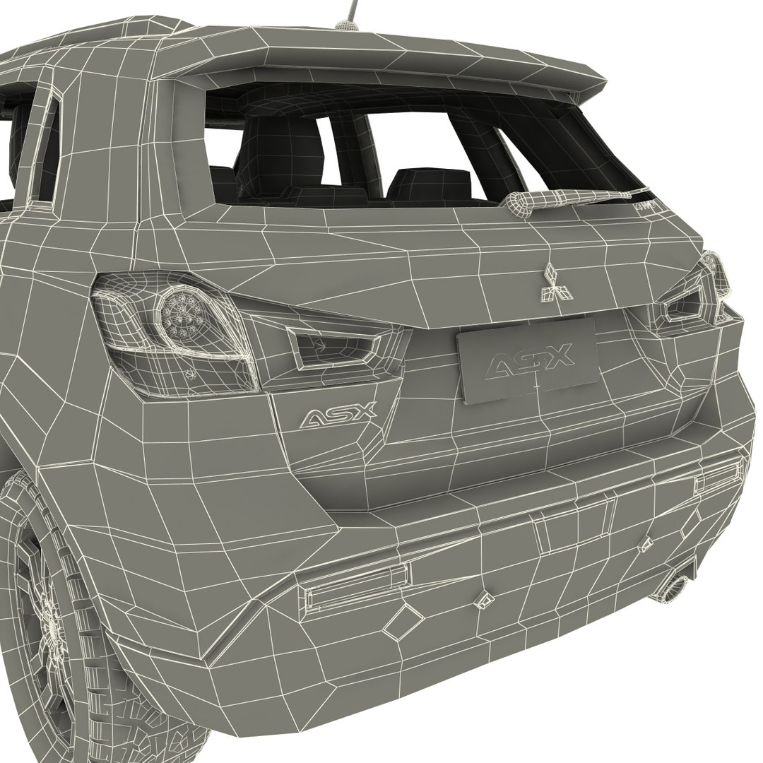 3d model mitsubishi asx