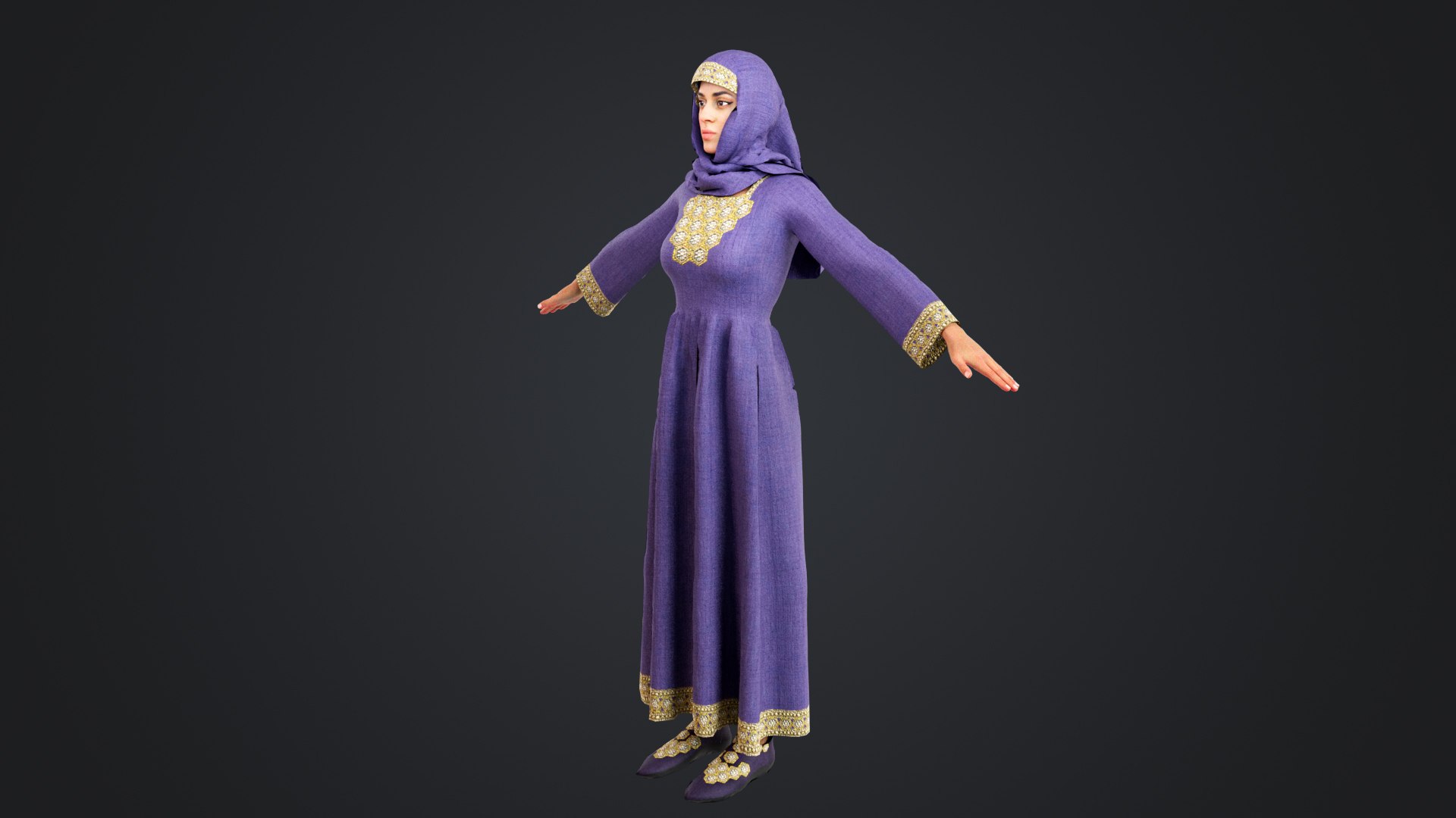 Arab Women Rigged 3D Model - TurboSquid 2320411