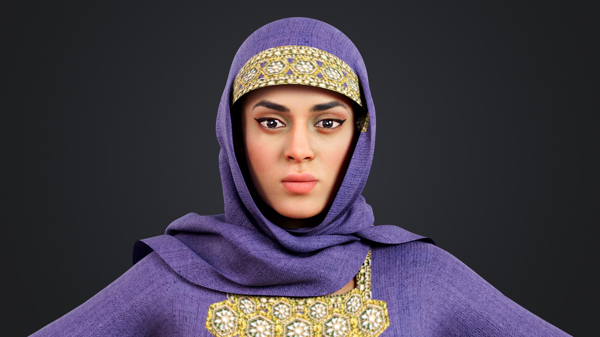 Arab Women Rigged 3D Model - TurboSquid 2320411