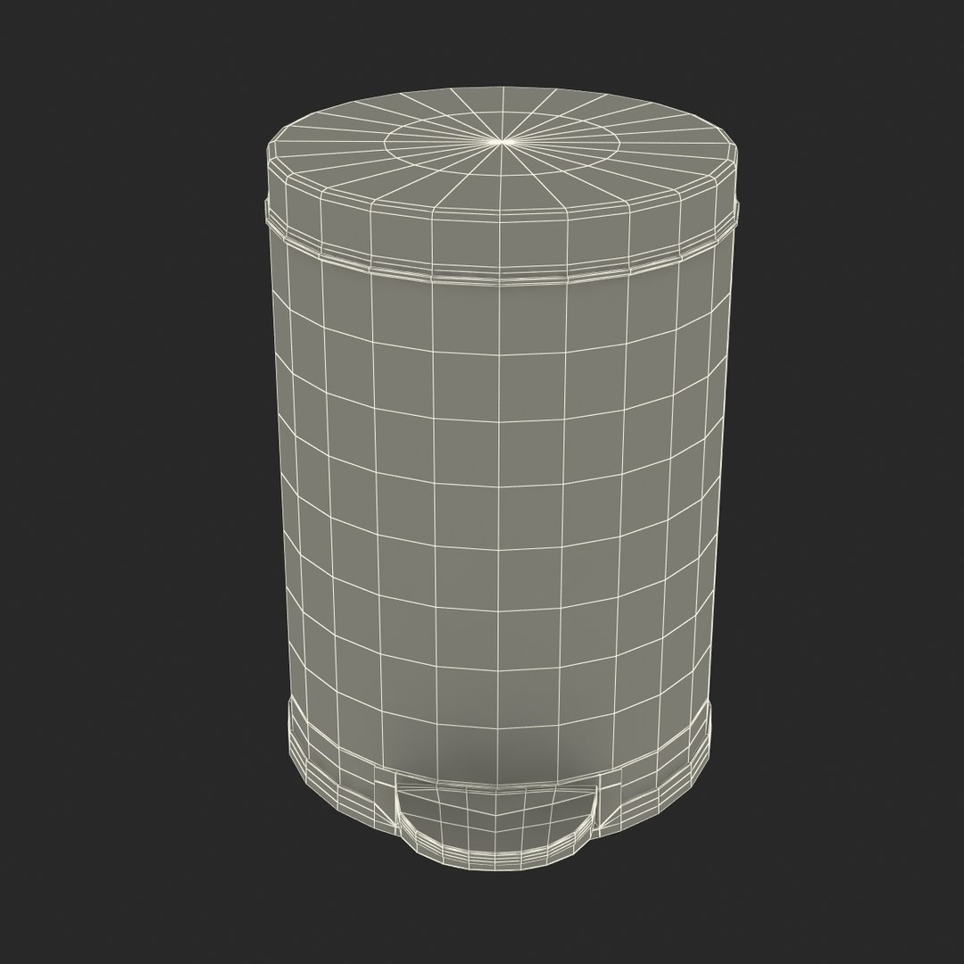 3d step garbage modeled model