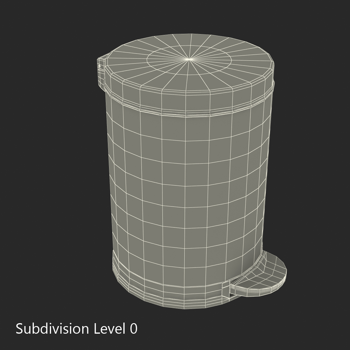 3d step garbage modeled model