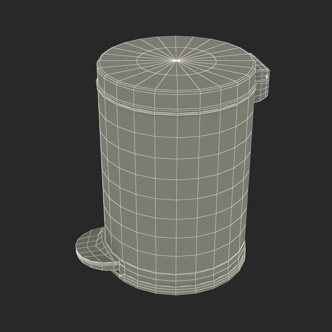 3d step garbage modeled model