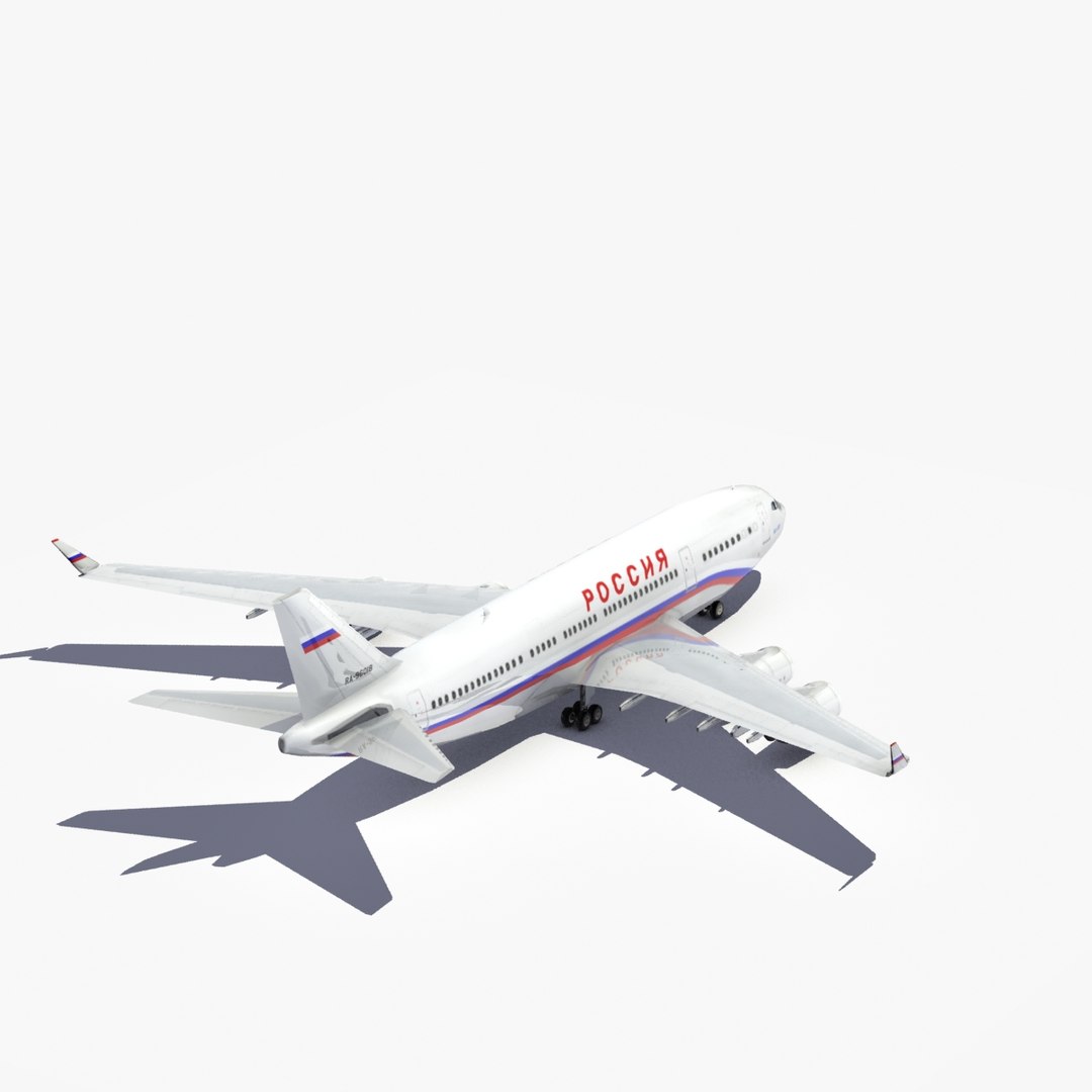 3d Model Of Il96-300 Rossiya