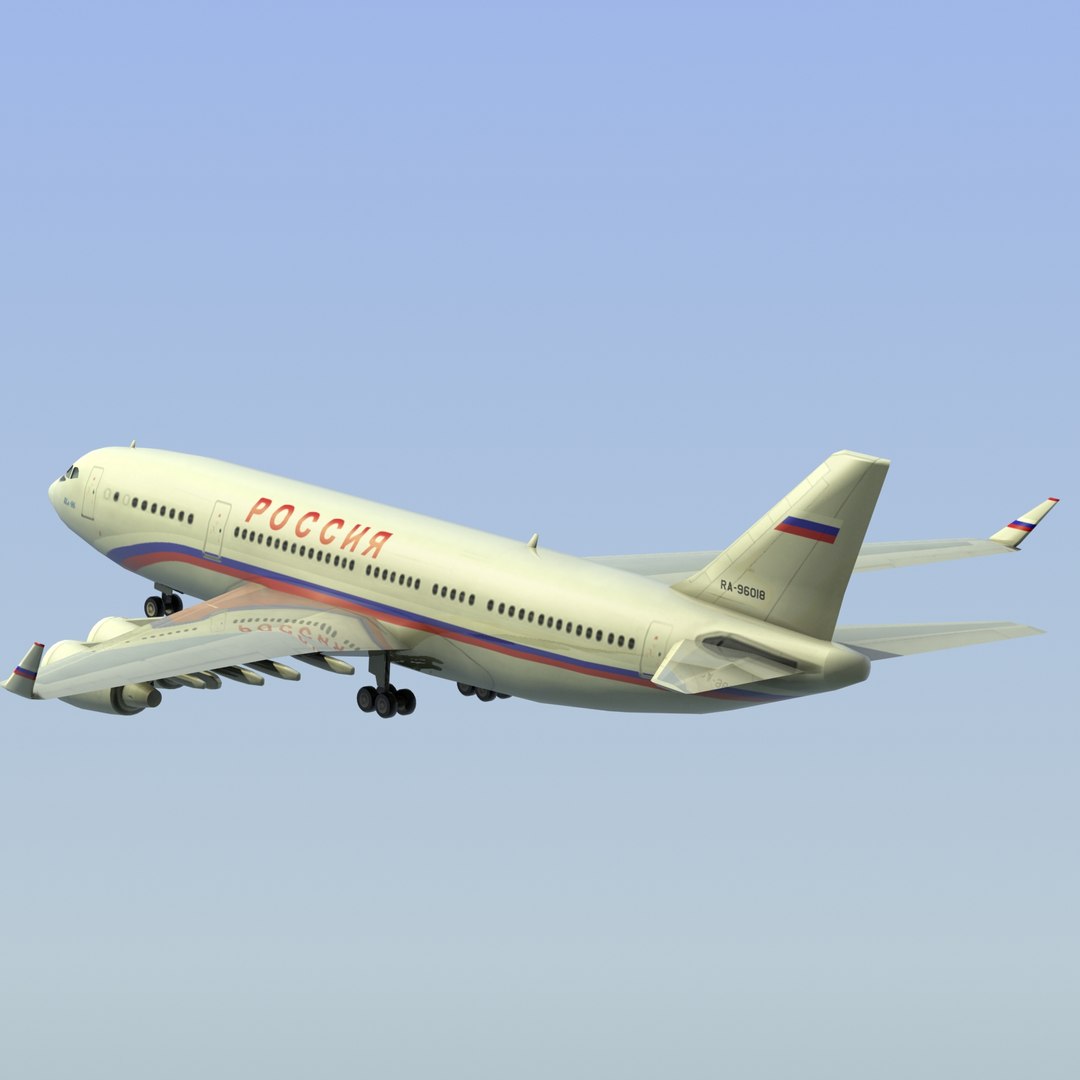 3d Model Of Il96-300 Rossiya