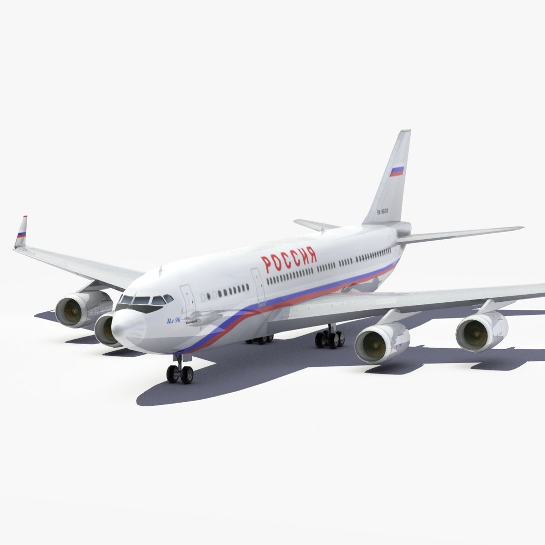 3d Model Of Il96-300 Rossiya