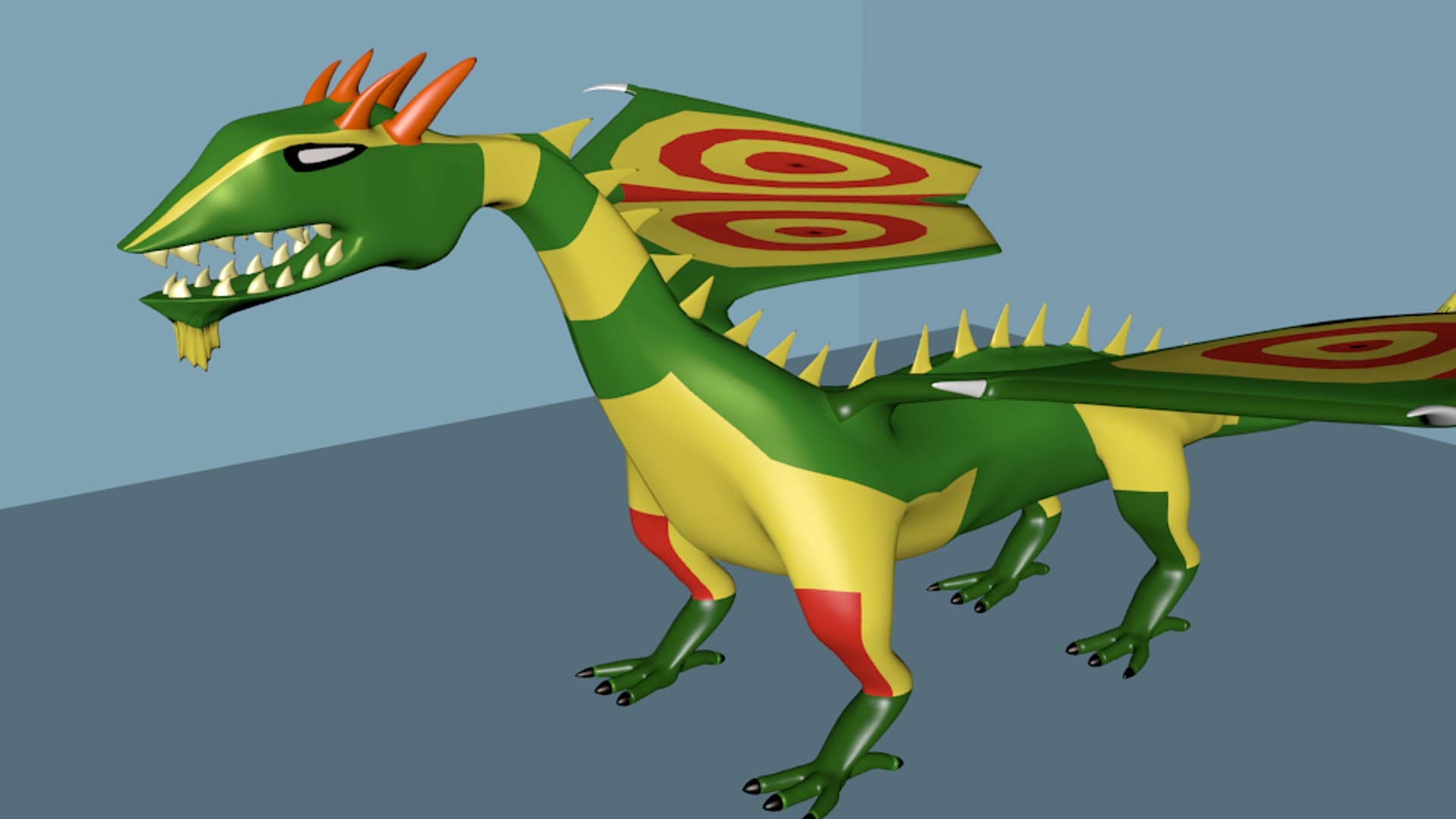 Maya Dragon Cartoon