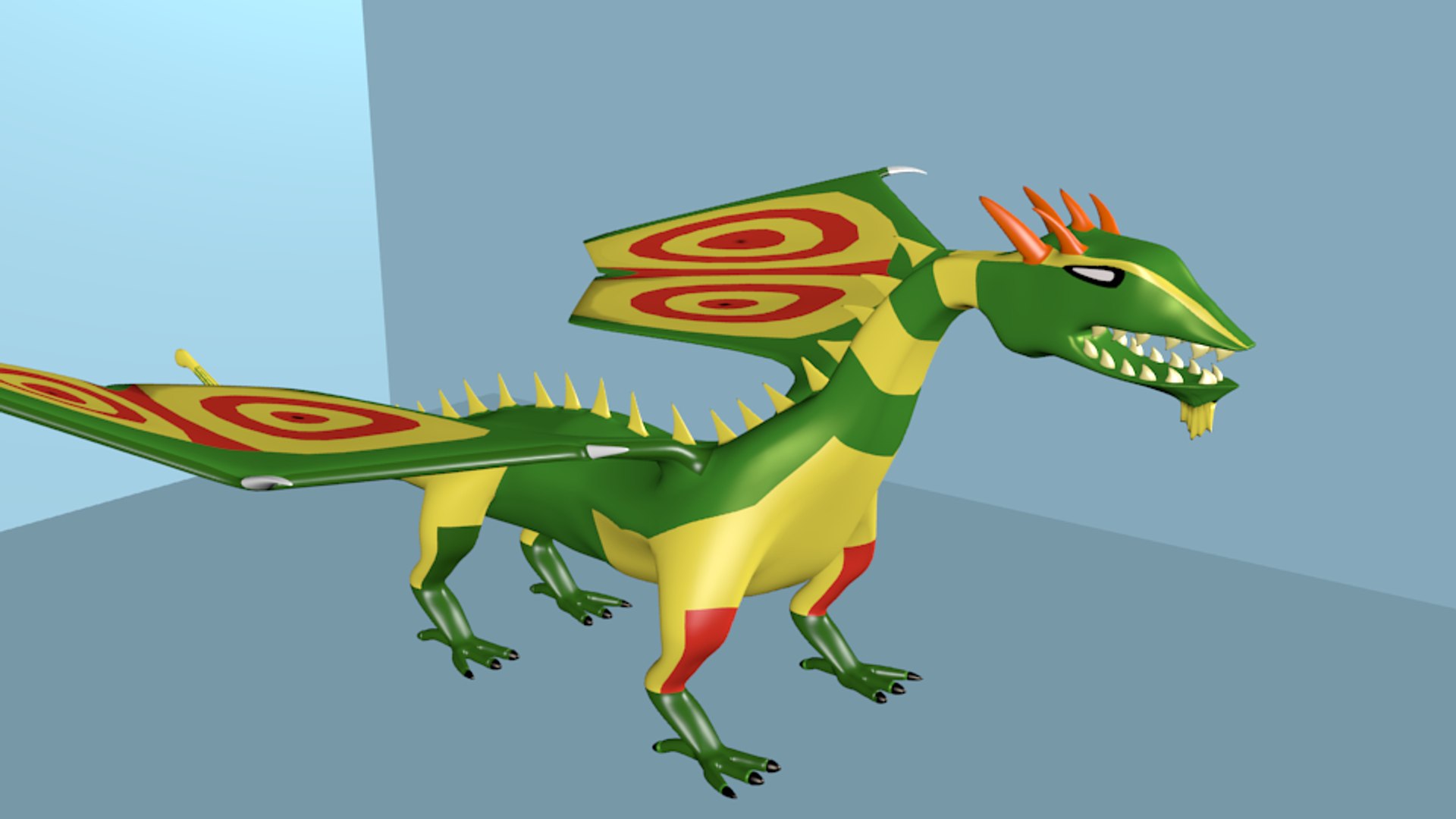 Maya Dragon Cartoon
