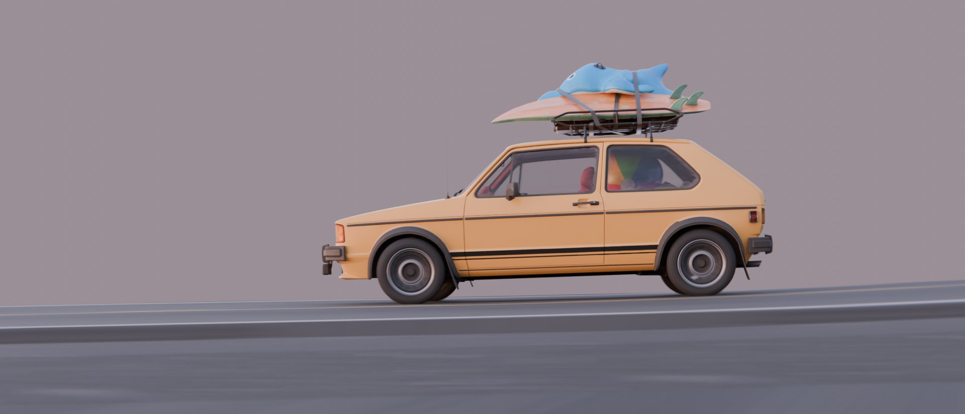 3D 1984 VW Mk1 Rabbit GTi - TurboSquid 2182395