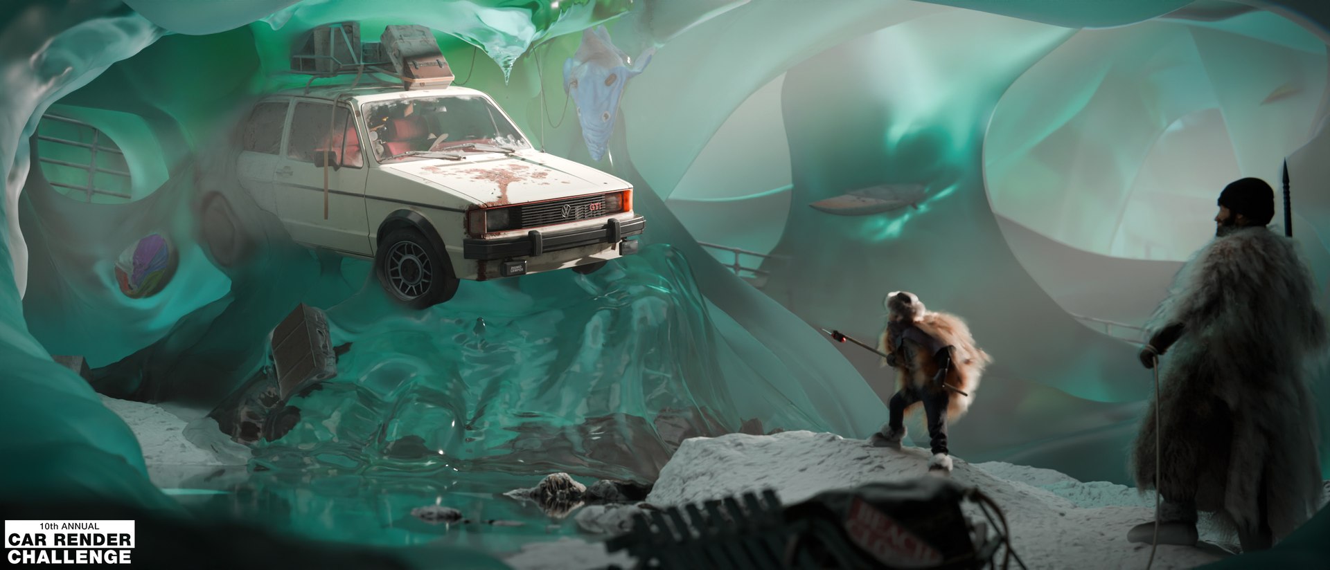 3D 1984 VW Mk1 Rabbit GTi - TurboSquid 2182395