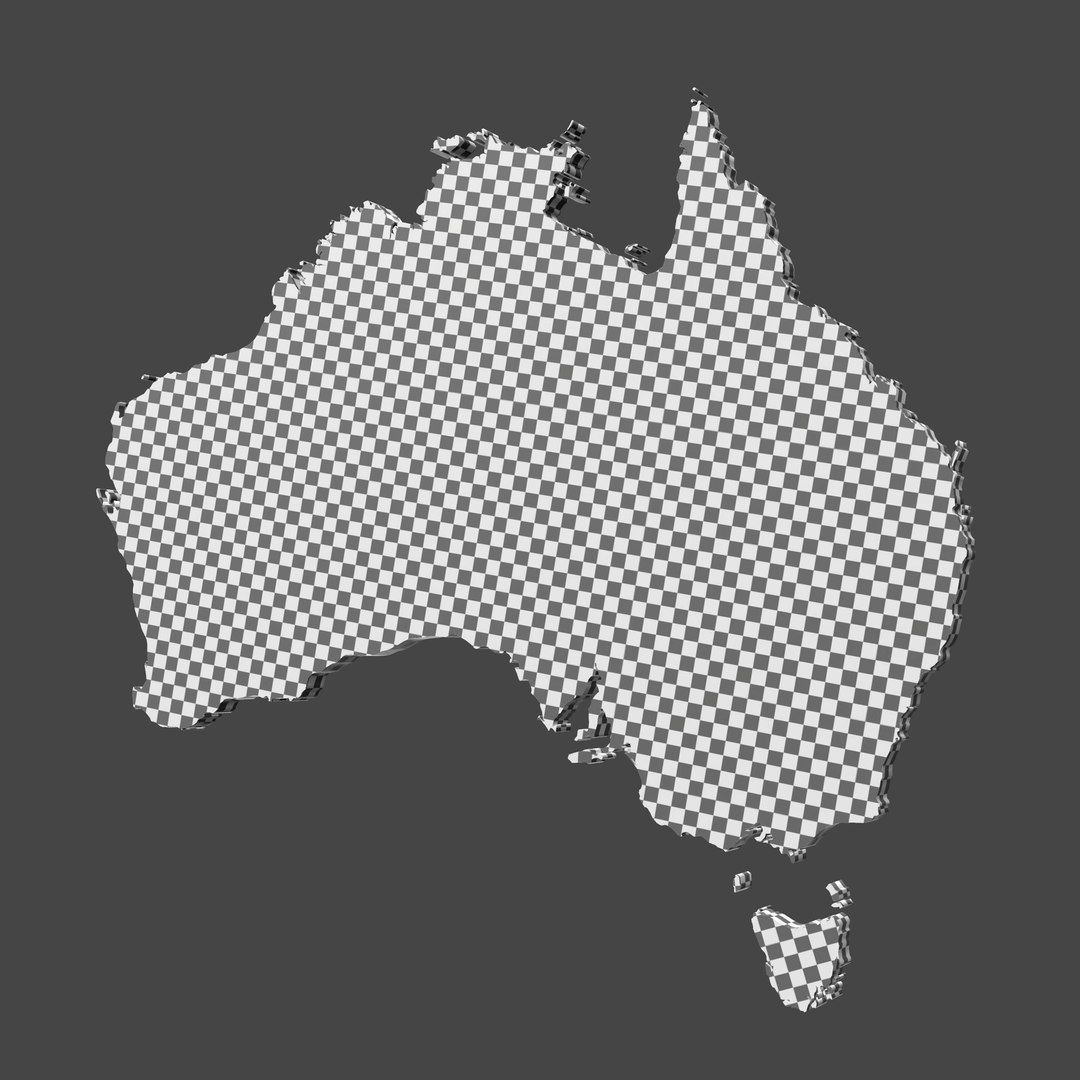3D AUSTRALIA MAP Model - TurboSquid 1886057