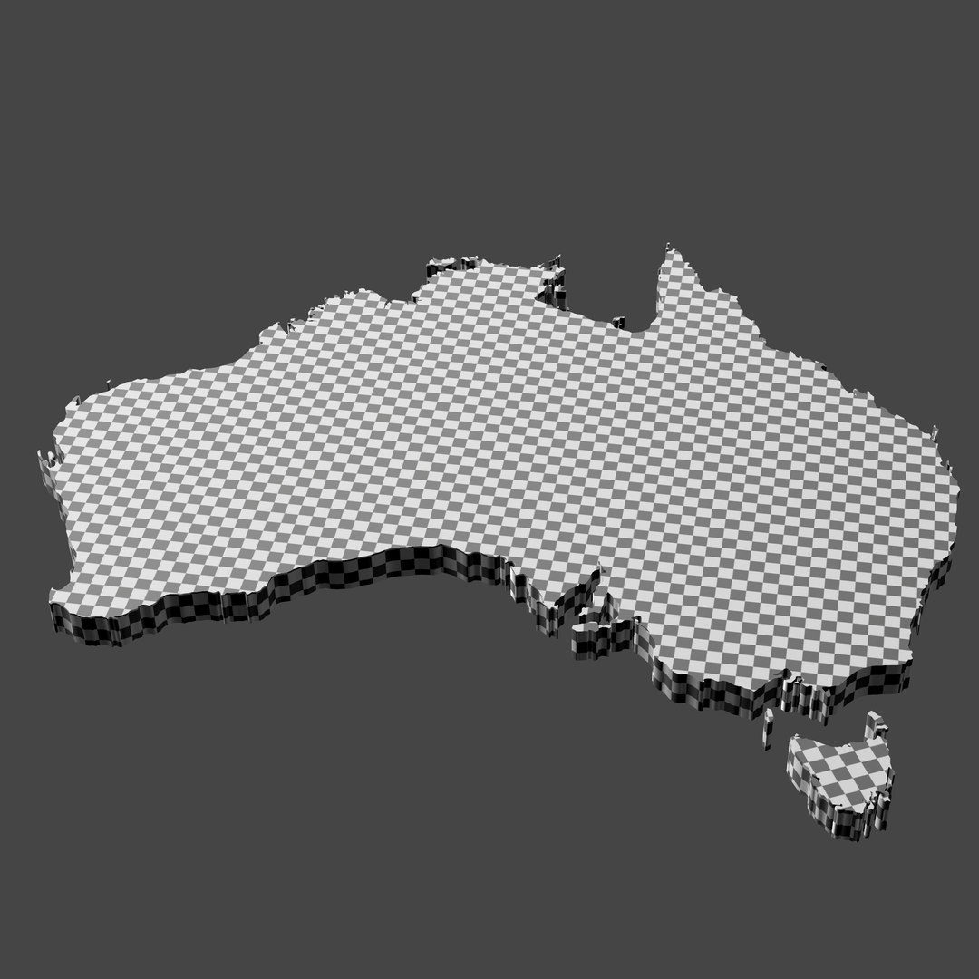 3D AUSTRALIA MAP Model - TurboSquid 1886057
