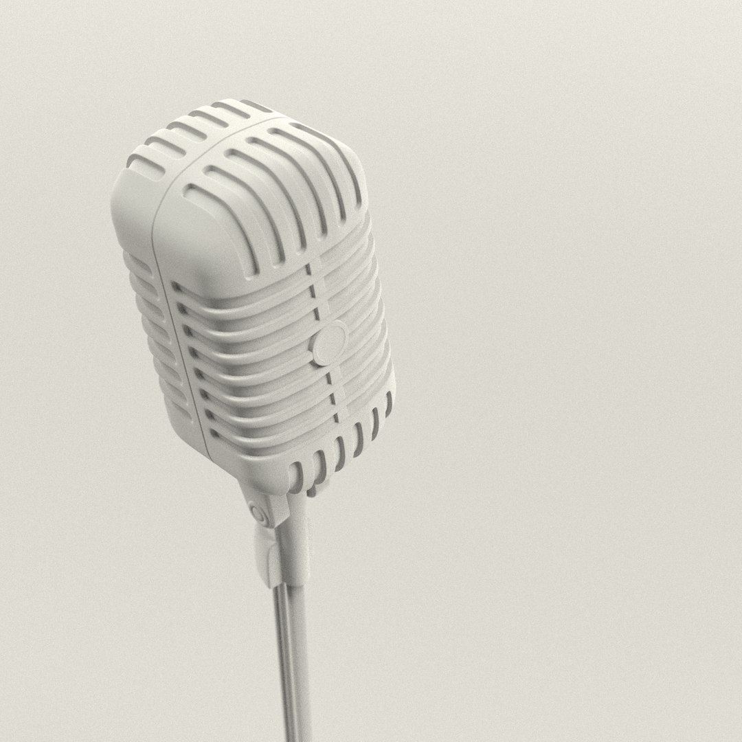 3d Model Microphone Blender Cycles