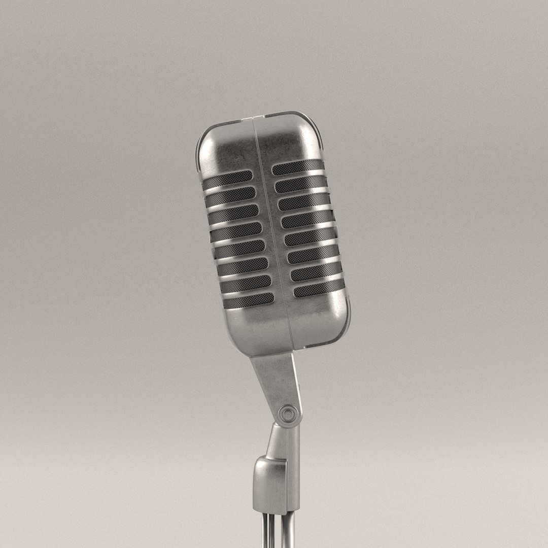 3d Model Microphone Blender Cycles