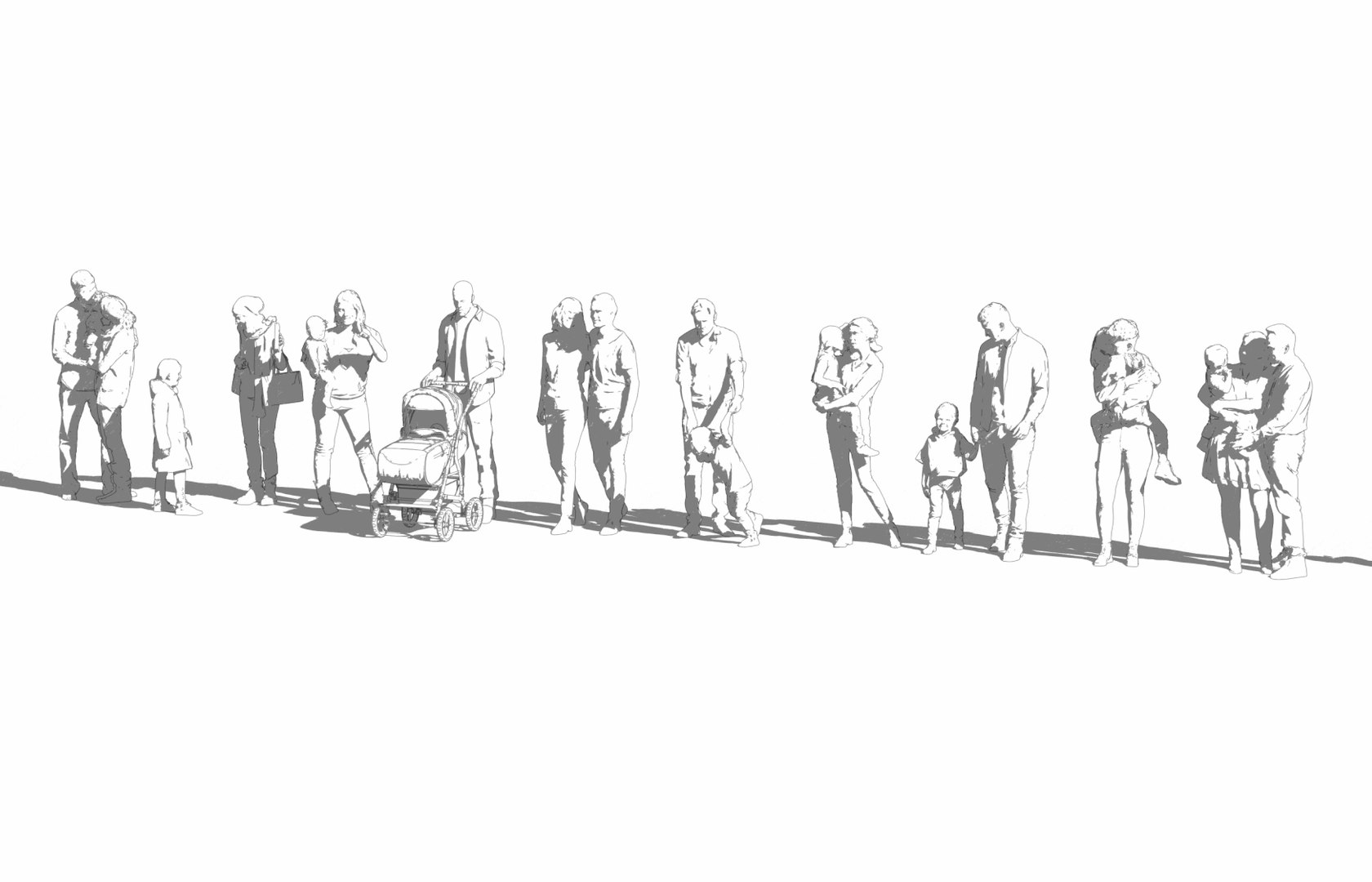 People - Family 3D Model - TurboSquid 1834696