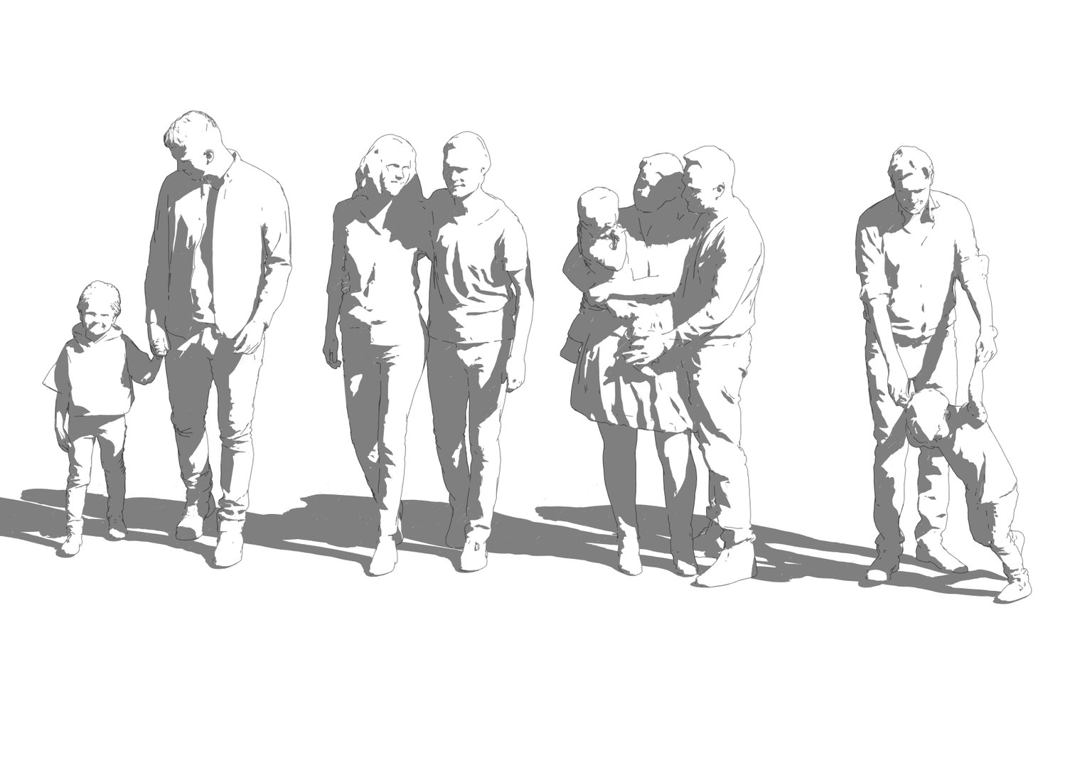 People - Family 3D Model - TurboSquid 1834696