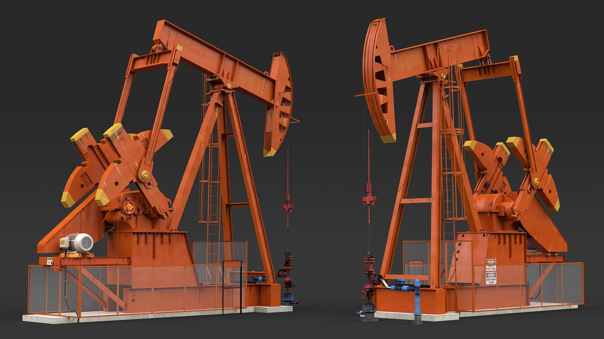 3D Model Oil Well Pump Jack - TurboSquid 2070810