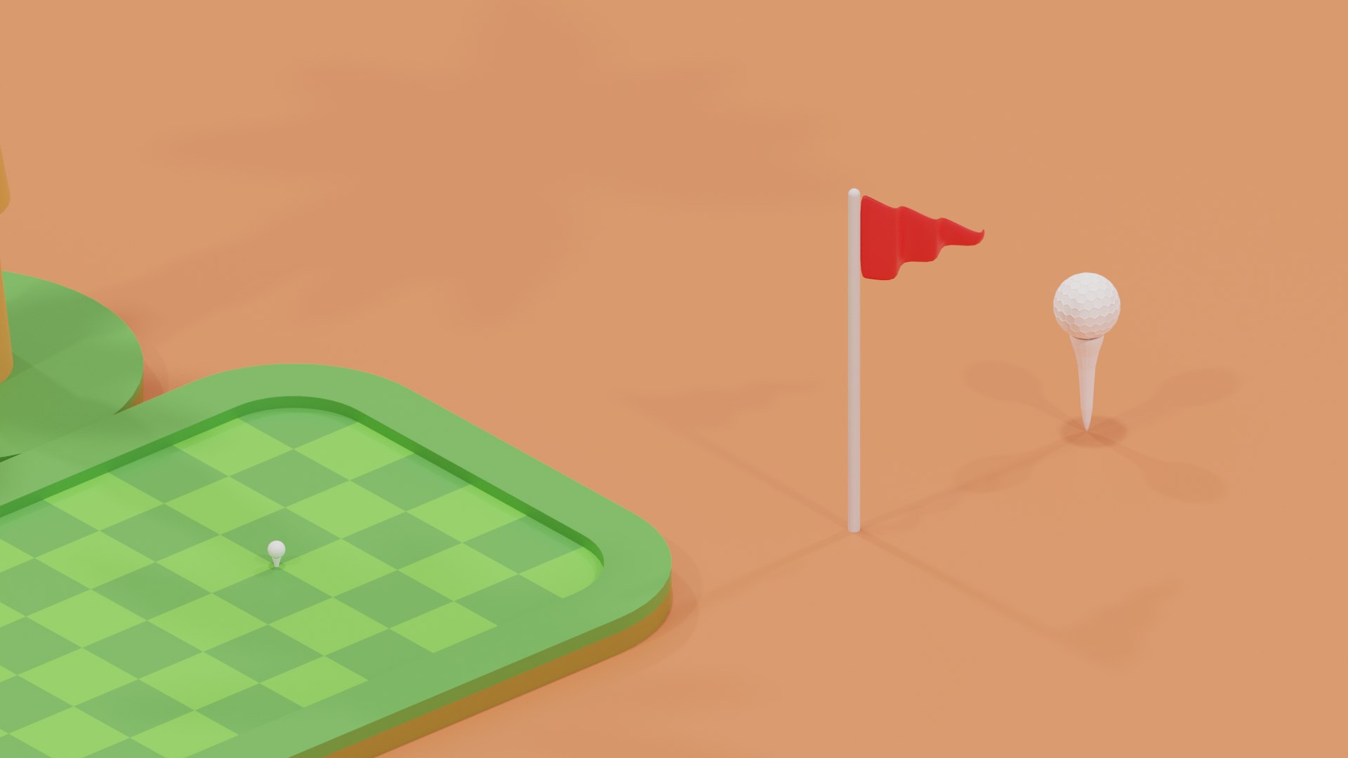 Cartoon Mini Golf Course 3D Model - TurboSquid 2236078