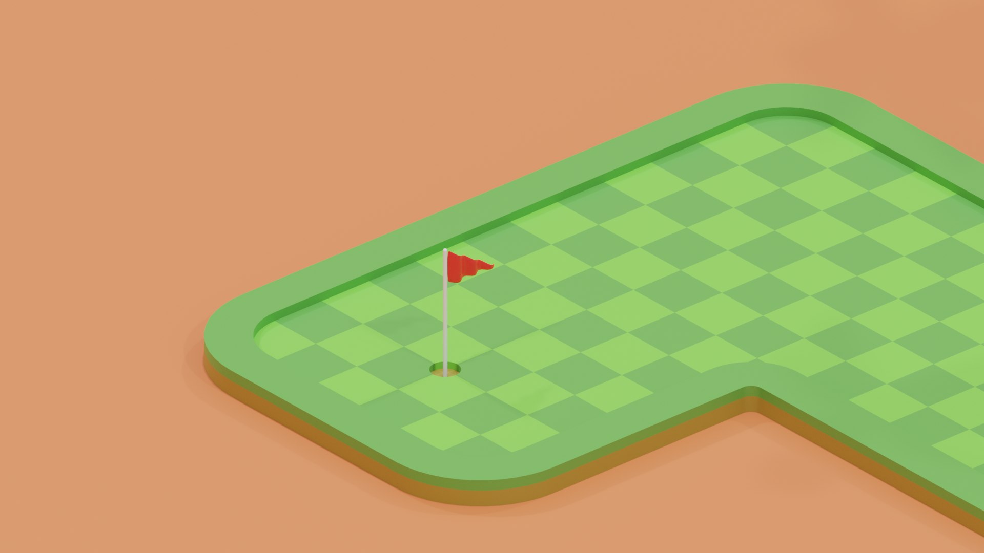 Cartoon Mini Golf Course 3D Model - TurboSquid 2236078
