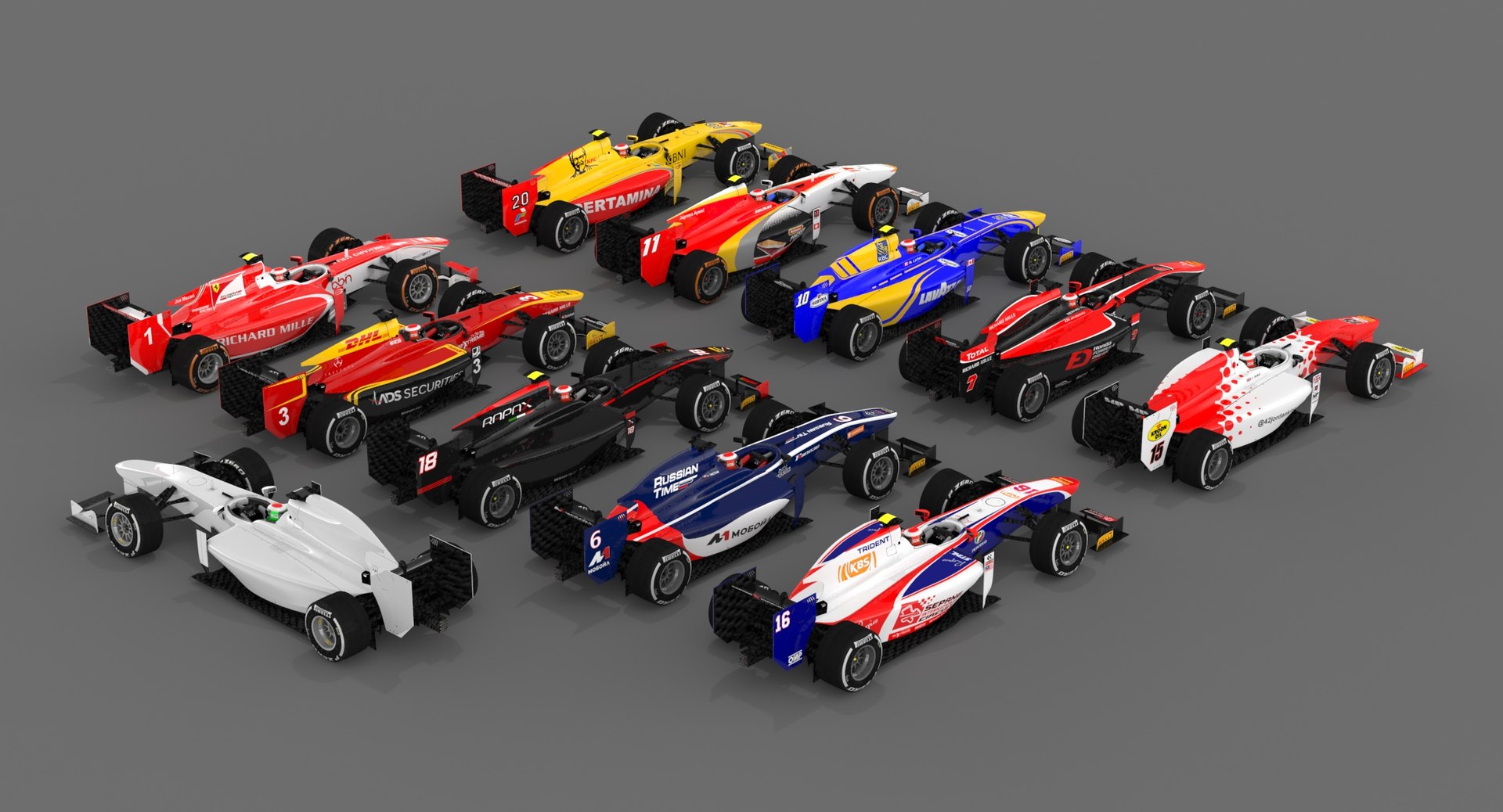 3D Pack Formula 2 2017 Model - TurboSquid 1151770