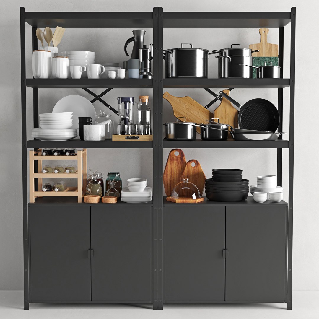 3D Kitchenware Tableware 03 Model - TurboSquid 1534038