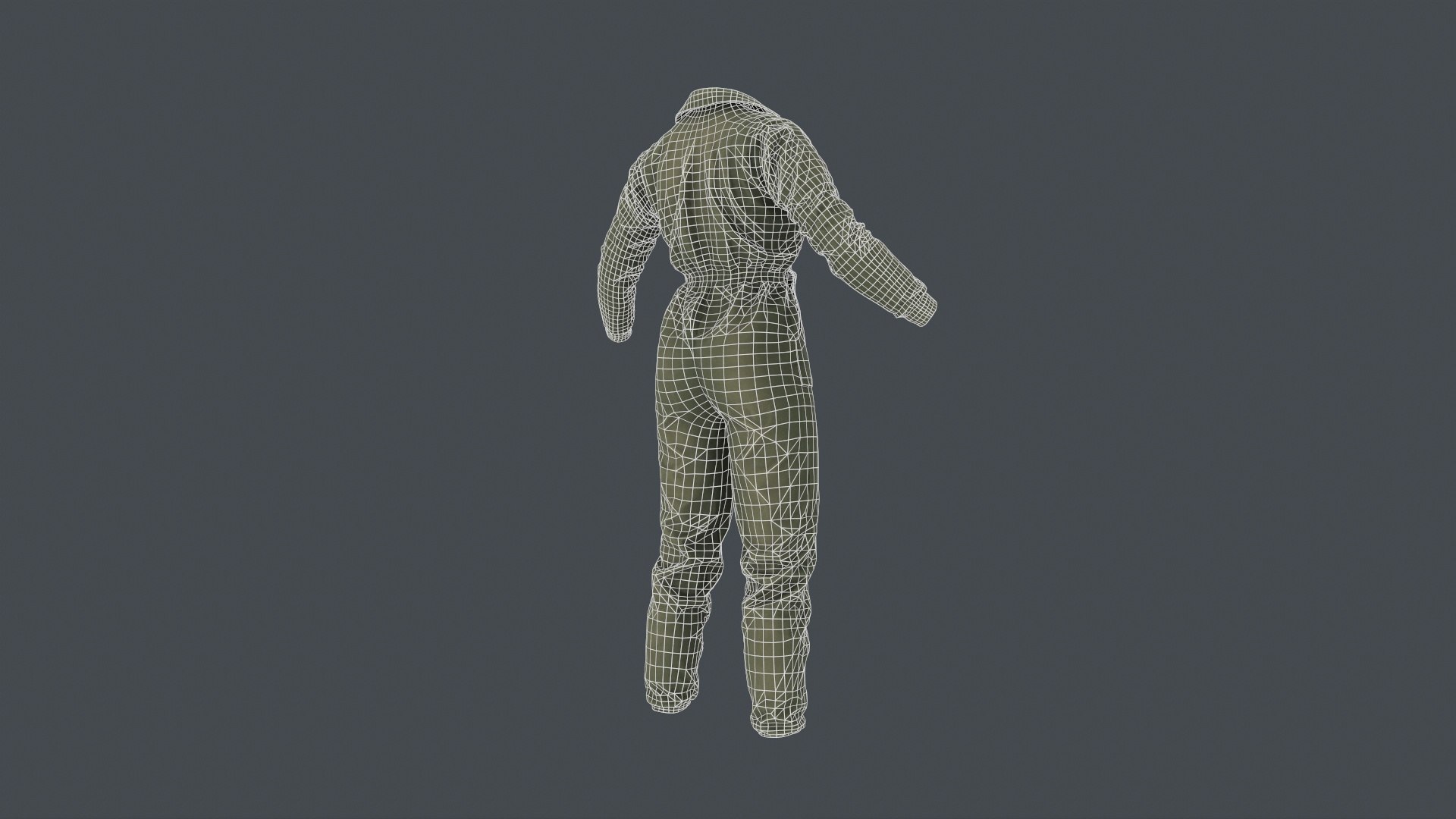 3D Woman Overalls Game Ready Model - TurboSquid 1833077