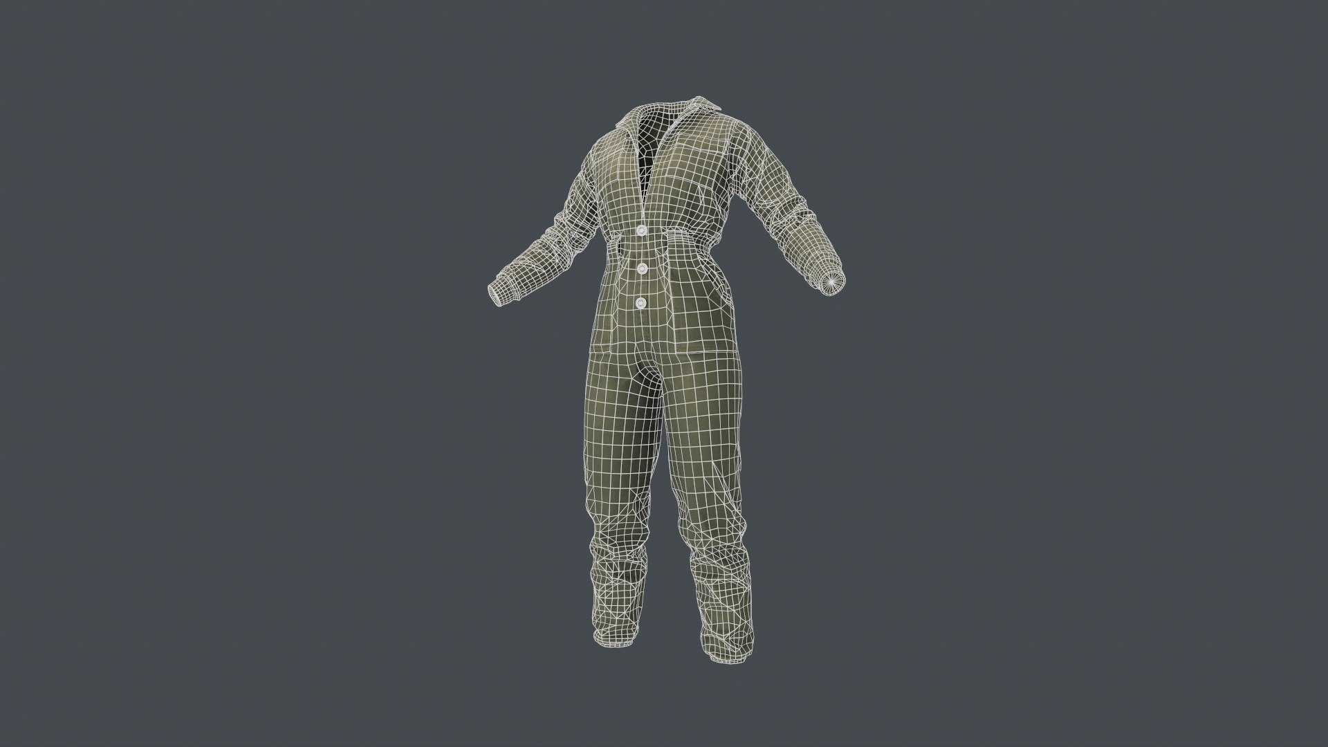 3D Woman Overalls Game Ready Model - TurboSquid 1833077