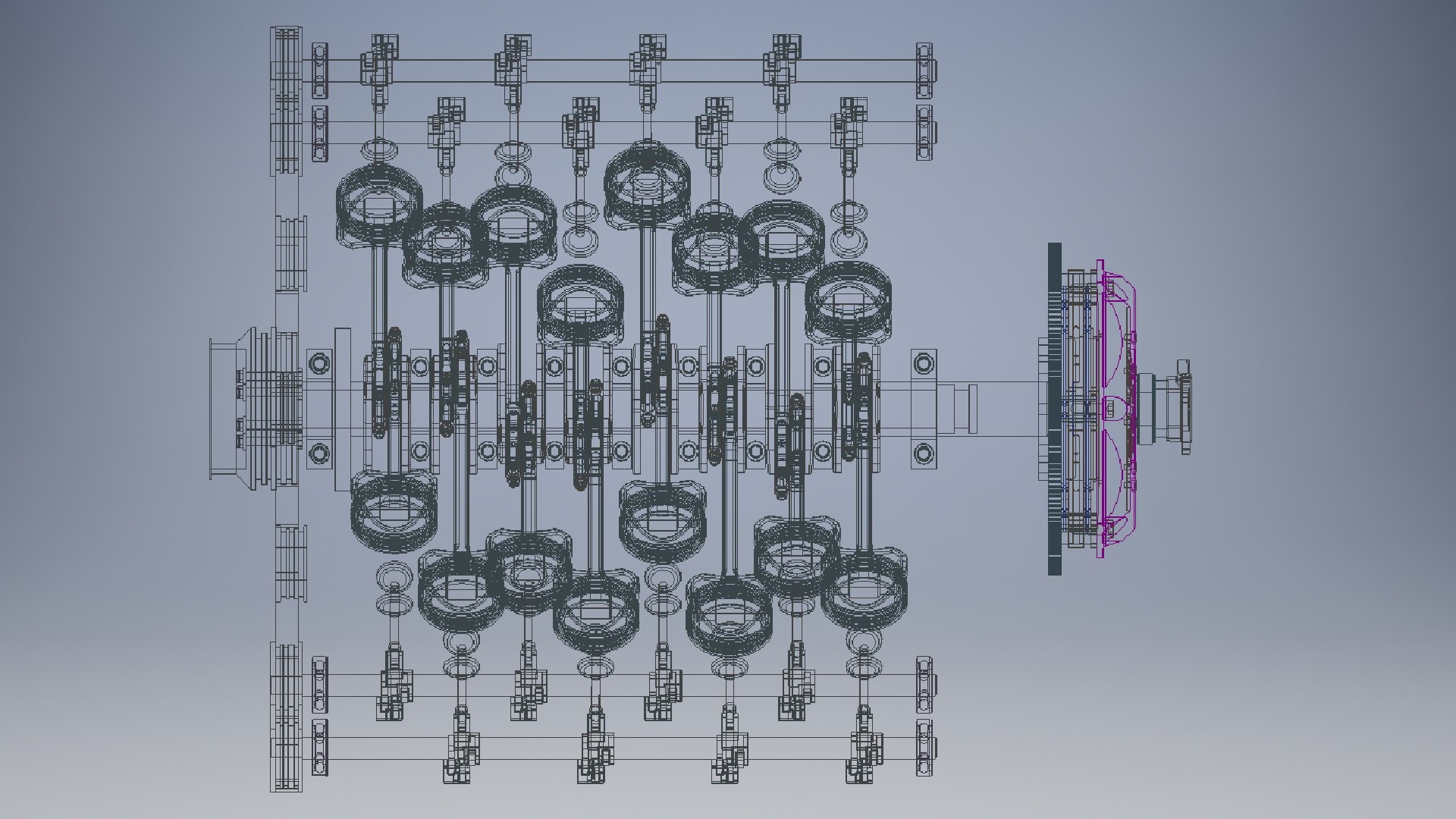 3D W16 Crankshaft Engine - TurboSquid 2211020