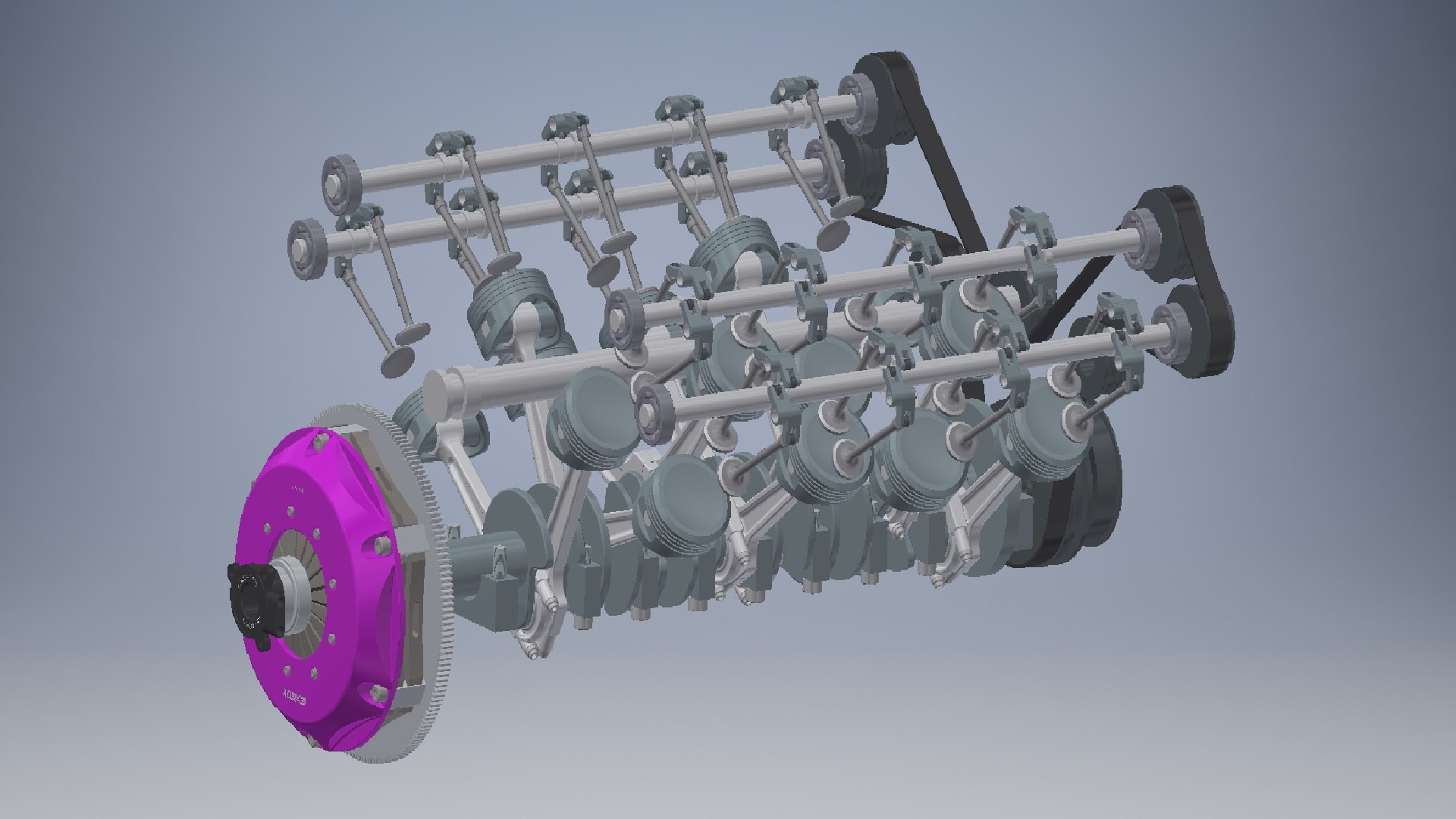 3D W16 Crankshaft Engine - TurboSquid 2211020