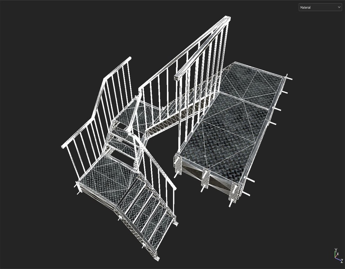3D Model Factory Ladder - TurboSquid 2247160