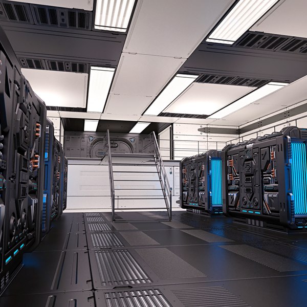 energy generator room 3d model