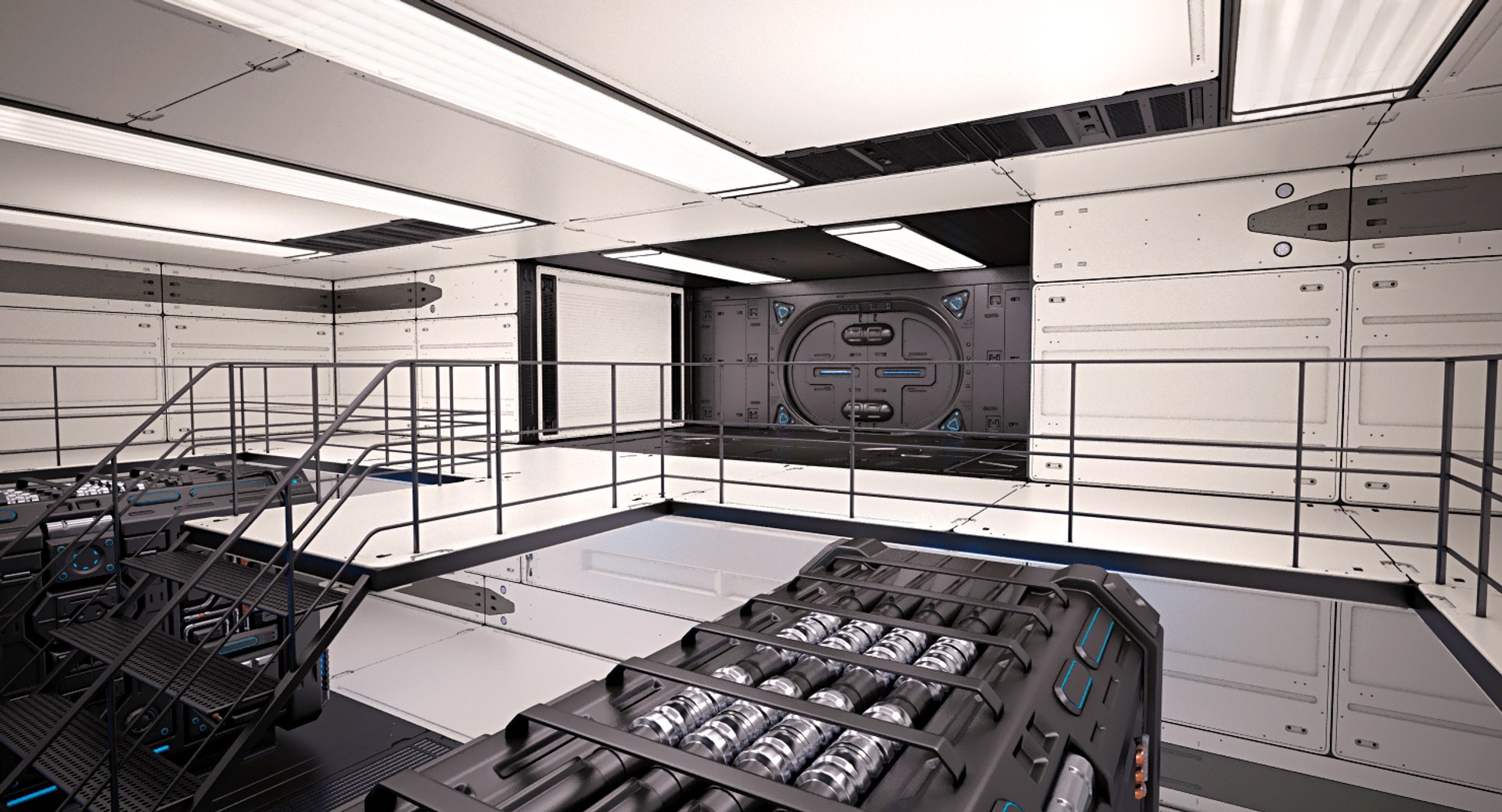 3D Sci Fi Generator Room Model - TurboSquid 1270982