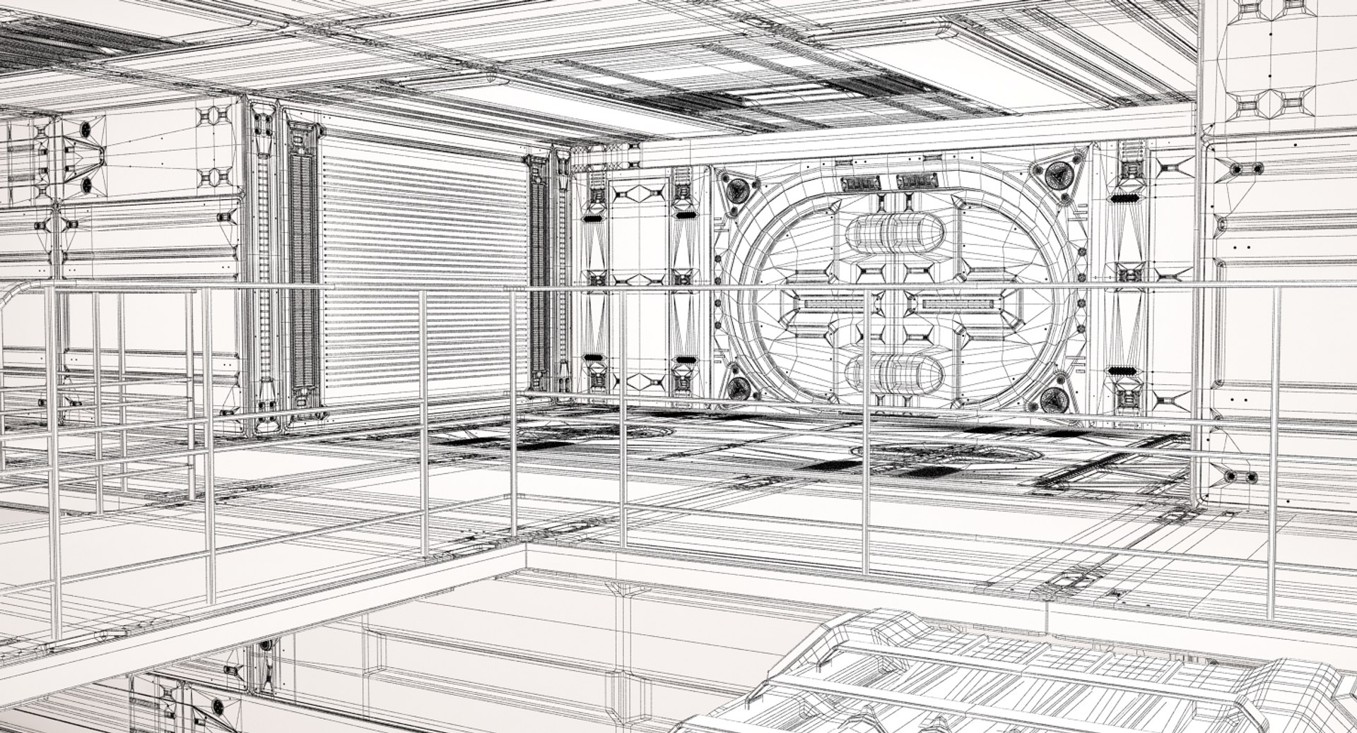 3D Sci Fi Generator Room Model - TurboSquid 1270982