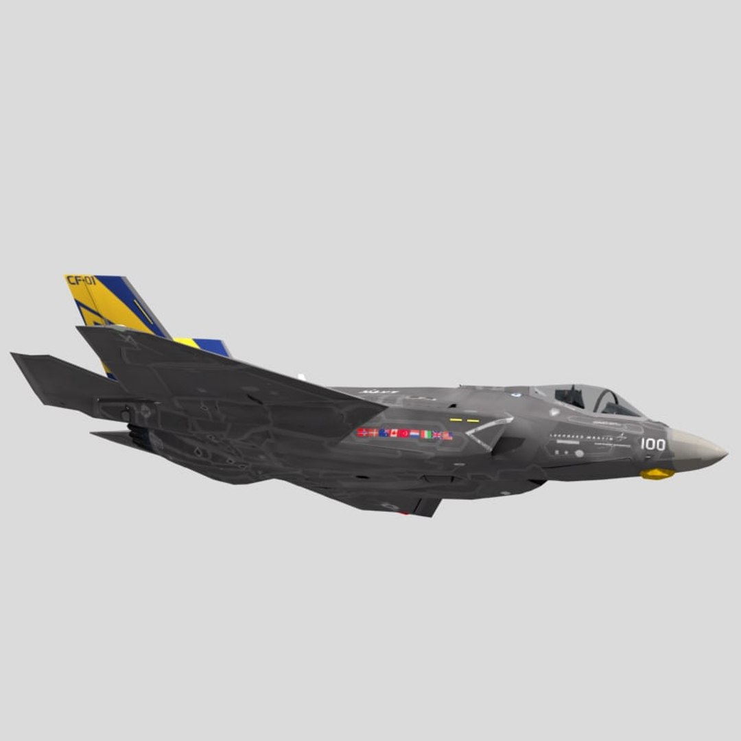 3d F-35 Cf-1 1 Model