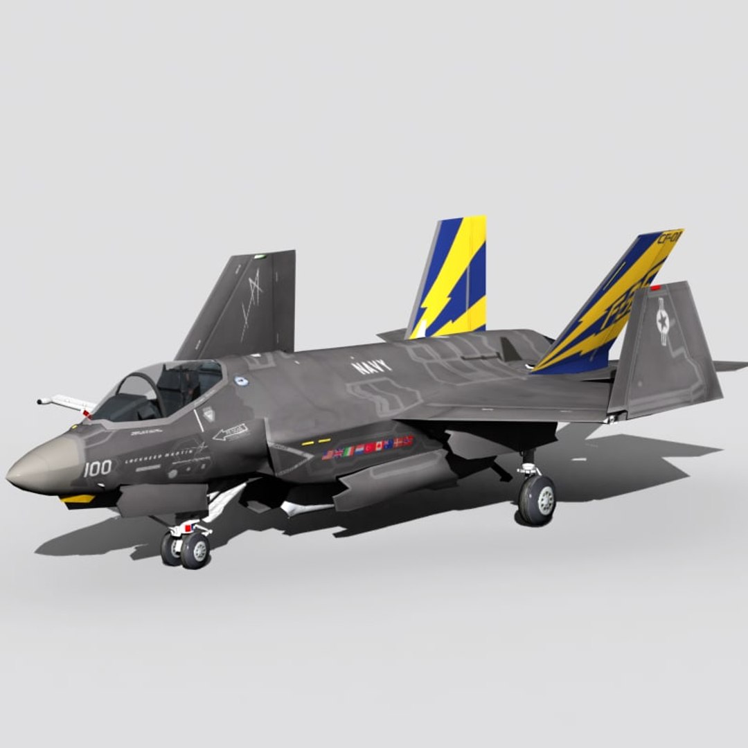3d F-35 Cf-1 1 Model