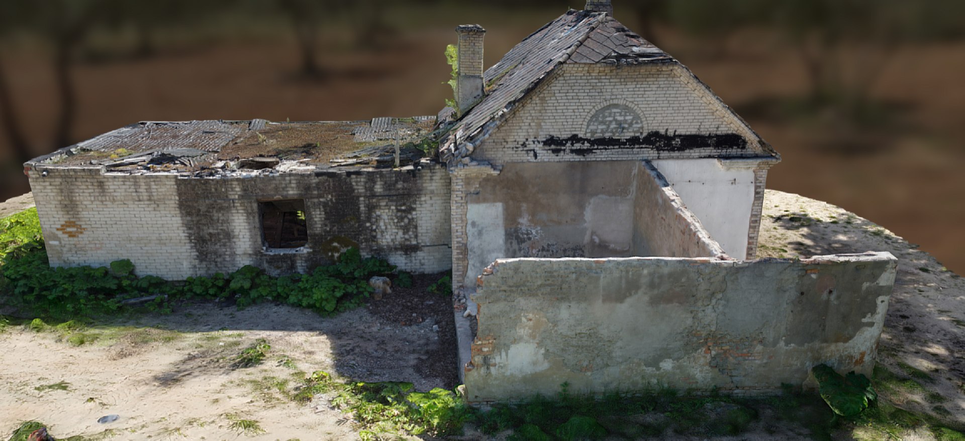 3D Abandoned Derelict House - TurboSquid 1853777