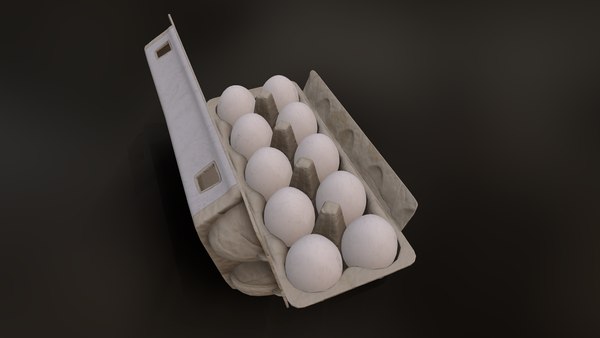 3D Egg Box - TurboSquid 1791860