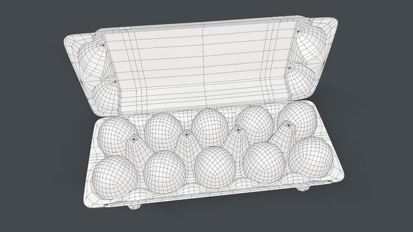 3D Egg Box - TurboSquid 1791860