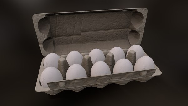 3D Egg Box - TurboSquid 1791860
