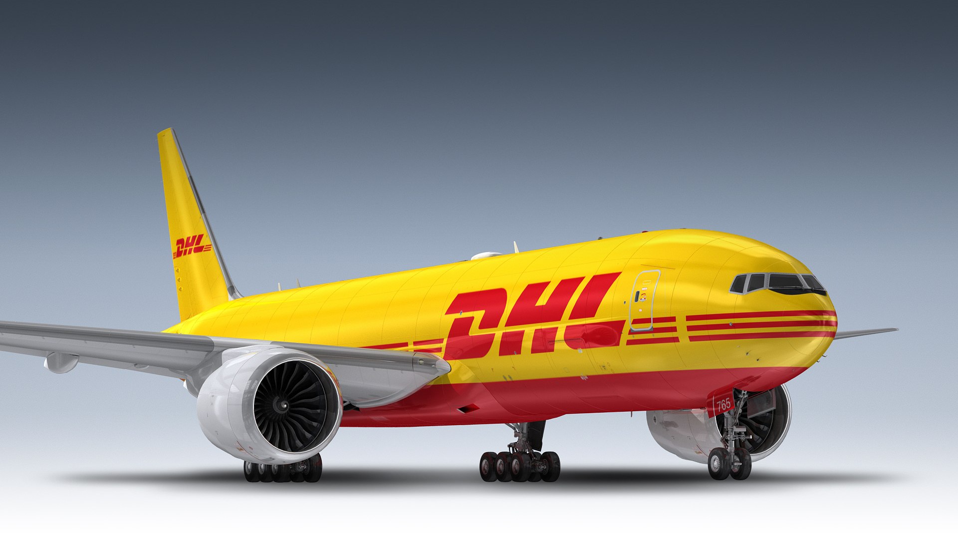 3D Boeing 777-F DHL model - TurboSquid 2170198
