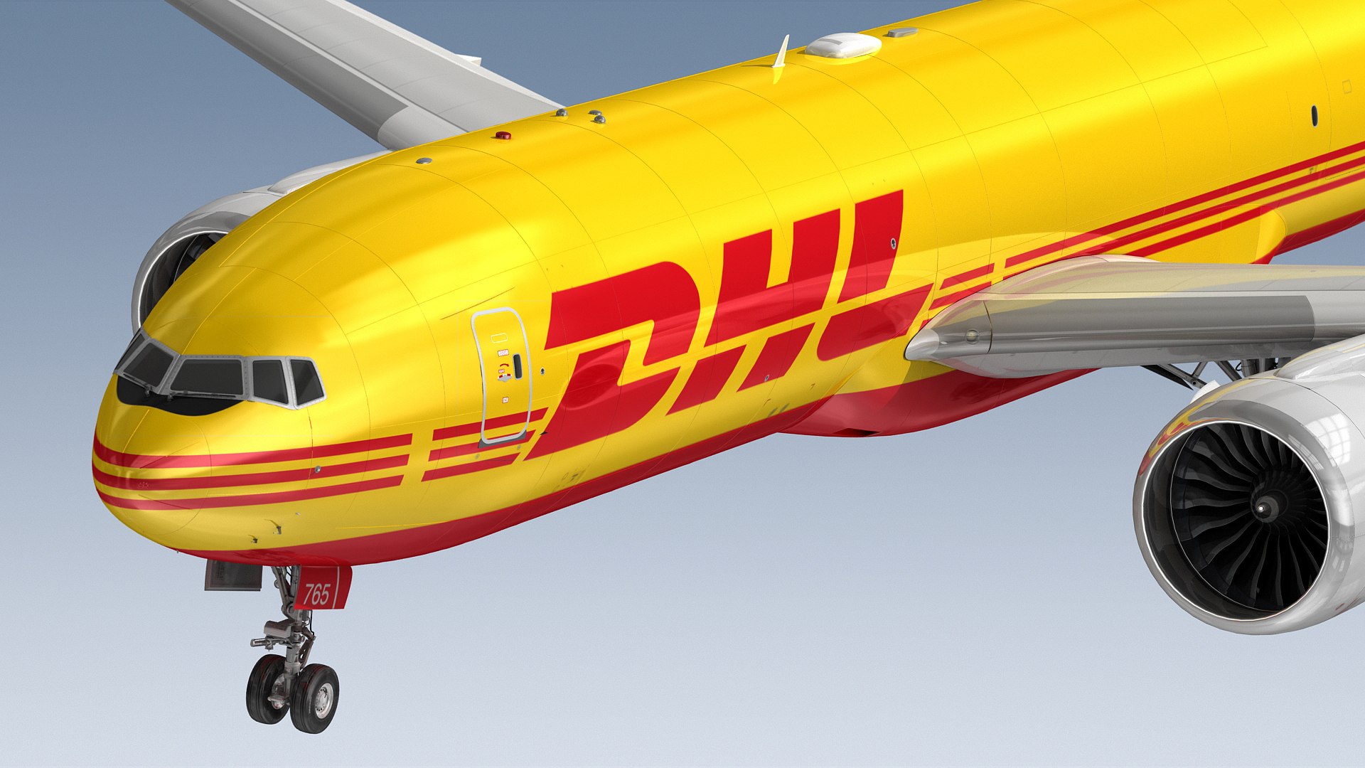 3D Boeing 777-F DHL model - TurboSquid 2170198