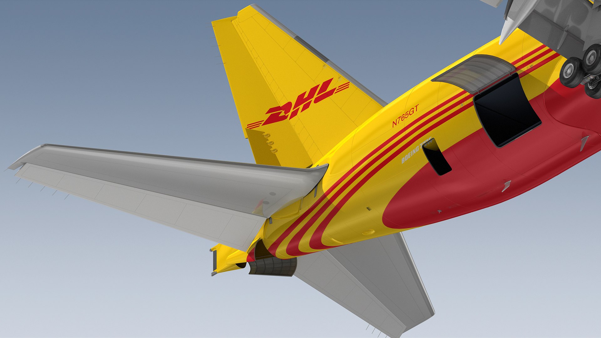 3D Boeing 777-F DHL model - TurboSquid 2170198